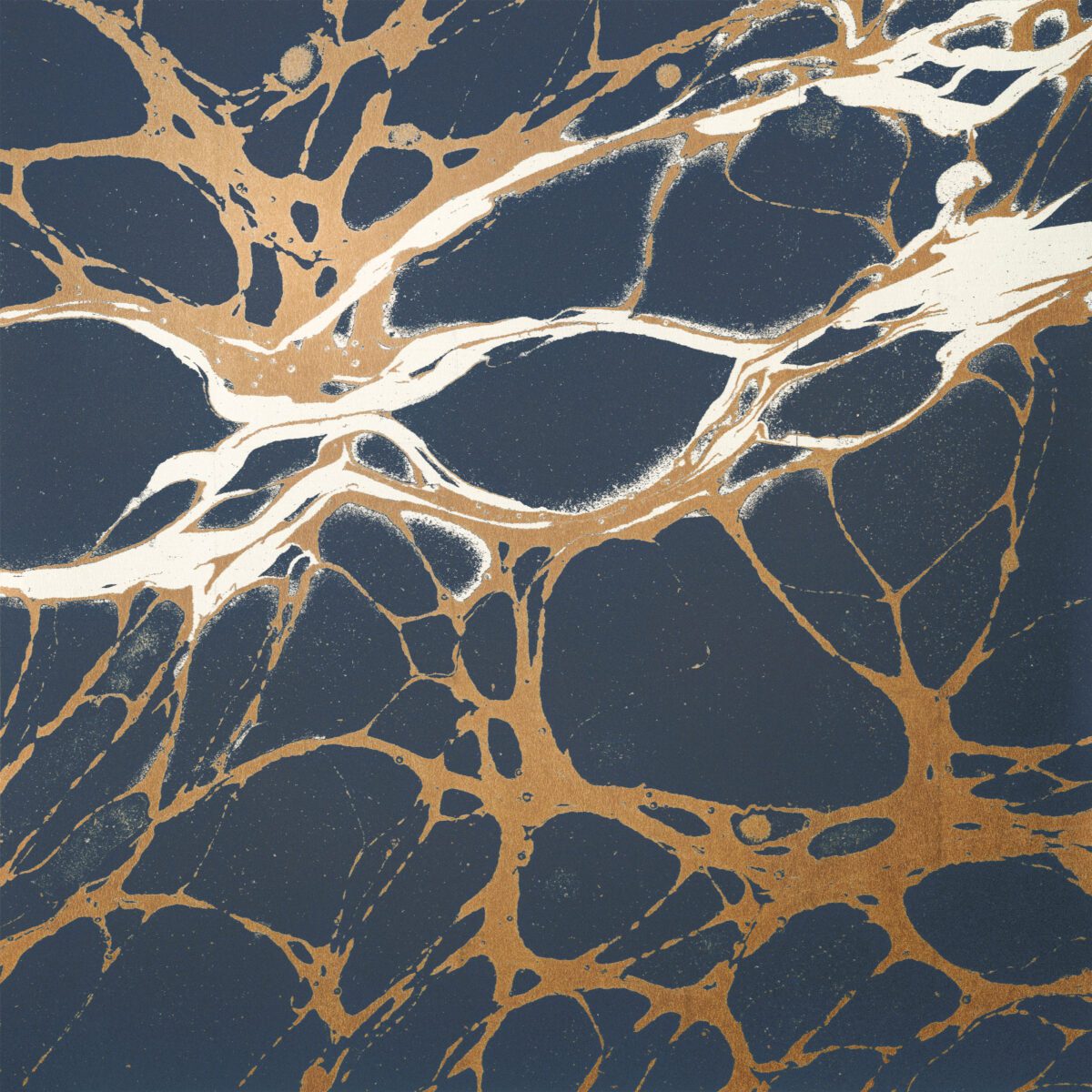 Indigo — Calico Wallpaper