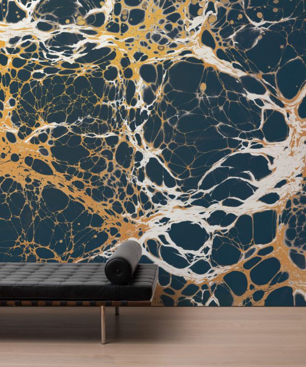 Indigo – Calico Wallpaper